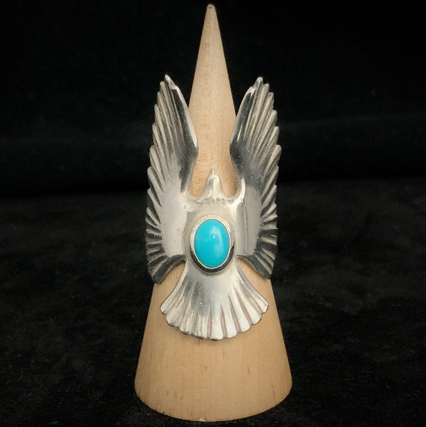 Goro's Turquoise Eagle Rings - Native Feather | 日本のGoro's専門店